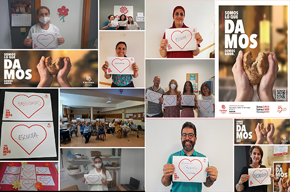 Actos de campaña Somos lo que damos. Somos amor - Cáritas Zaragoza